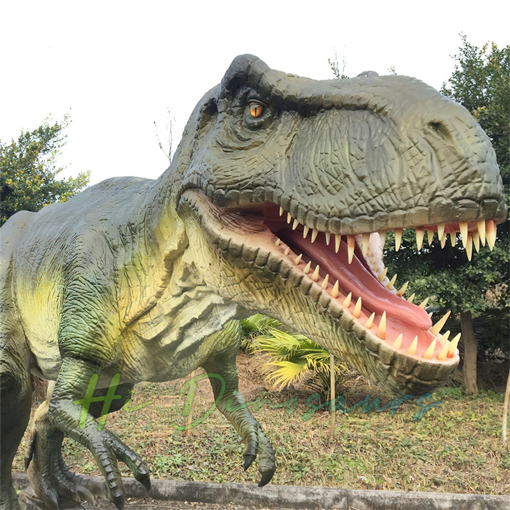 Dinosaur Exhibition Realistic Animatronic T-Rex Green | Hi Dinosaurs