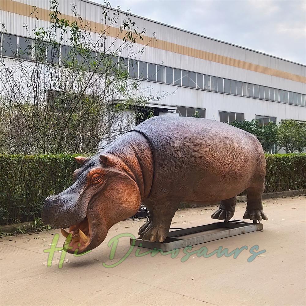 Life-Like Giant Animatronic Hippopotamus For Natural Museum | Hi Dinosaurs