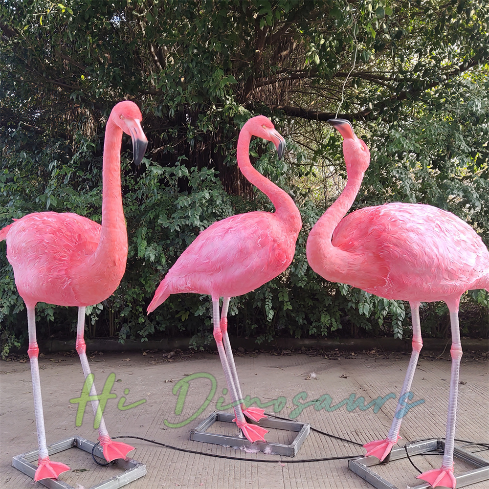 Simulation Animals Flamingo Model For Theme Park | Hi Dinosaurs