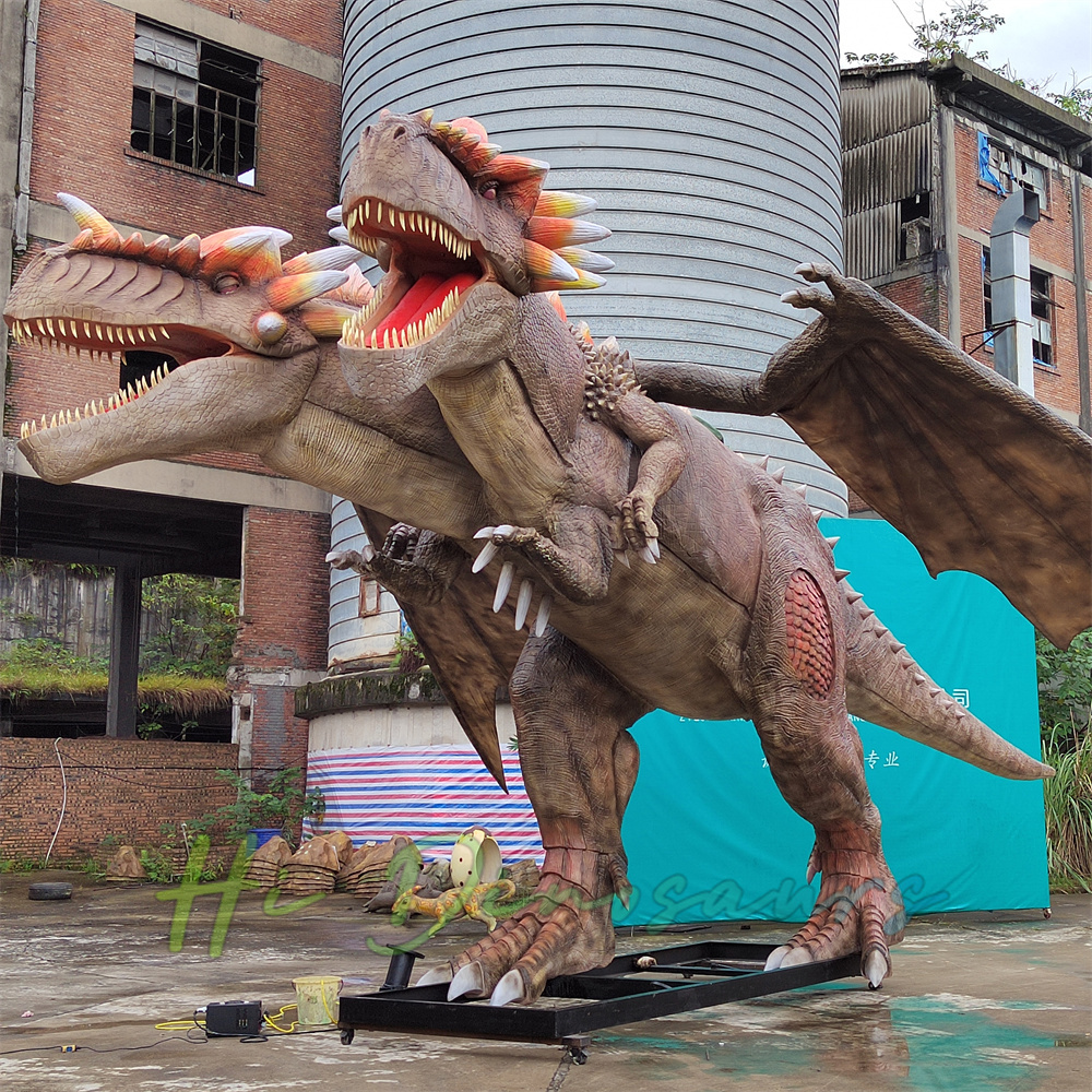 Giant Dragon Statue Animatronic Dragon For Exhibition | Hi Dinosaurs
