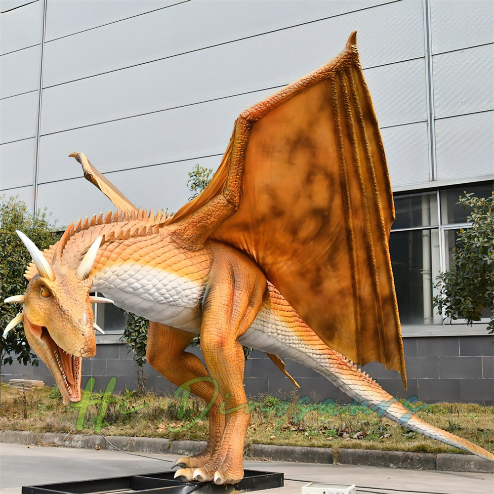 Animatronic Western Dragon Model For Theme Park | Hi Dinosaurs
