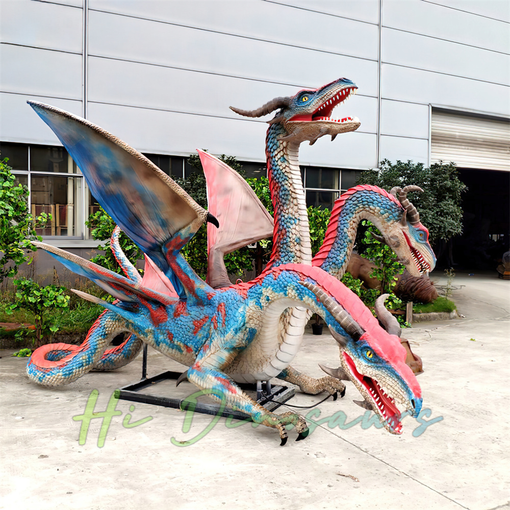 Triple-headed Realistic Robotic Dragon for Sale | Hi Dinosaurs
