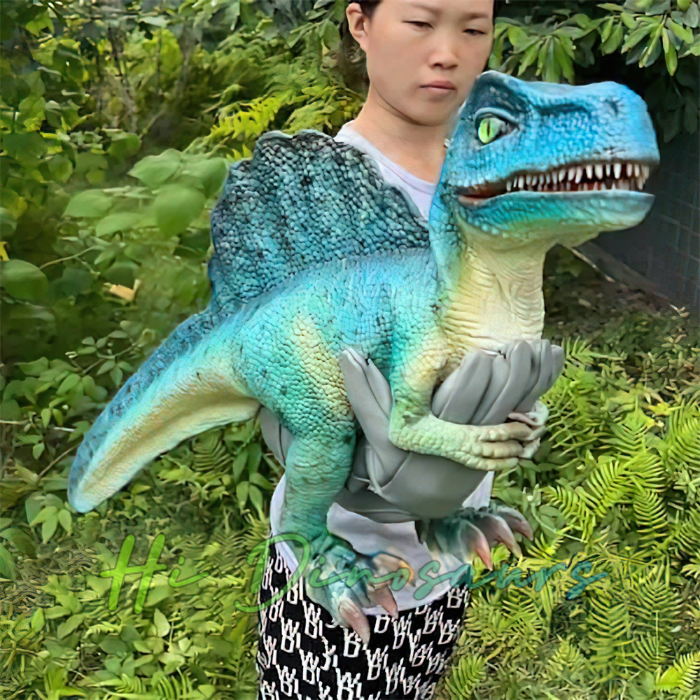 Blue Animatronic Dinosaur Spinosaurus Puppet | Hi Dinosaurs