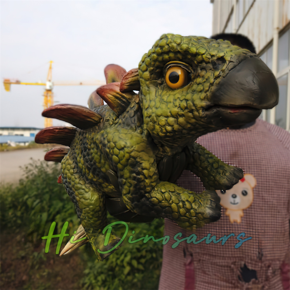 Realistic Fake Arm Stegosaurus Puppet Toy | Hi Dinosaurs
