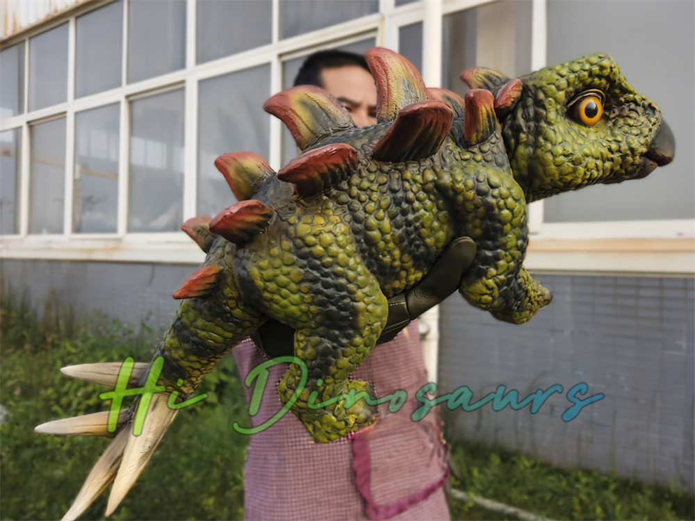 Realistic Fake Arm Stegosaurus Puppet Toy | Hi Dinosaurs