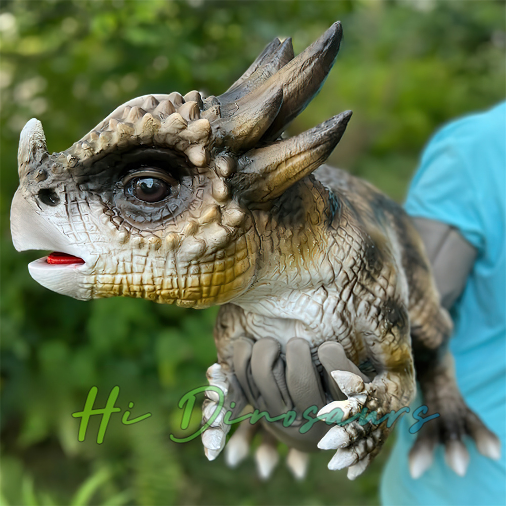 Lovely Little-Baby Stygimoloch Dinosaur Puppet | Hi Dinosaurs