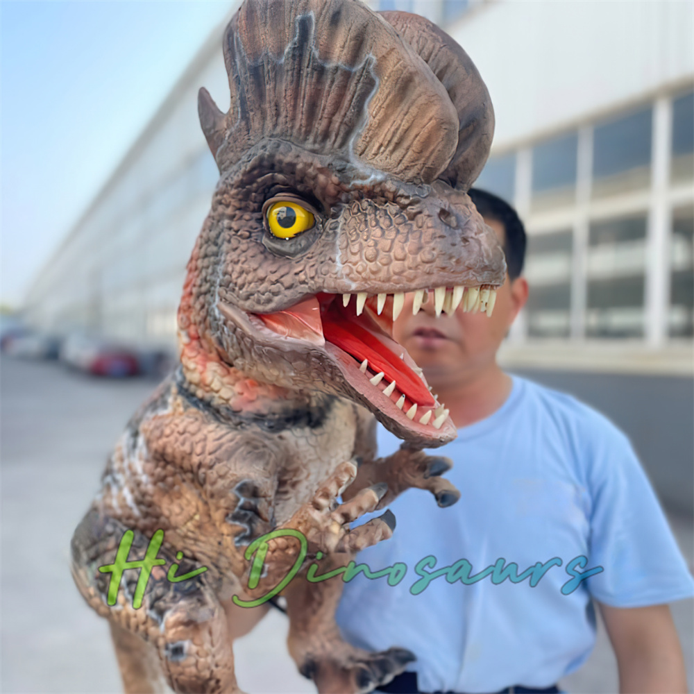 Jurassic Park Dilophosaurus Puppet For Party | Hi Dinosaurs