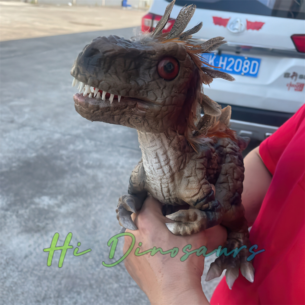 Cute Feathered Mini T-Rex Puppet | Hi Dinosaurs