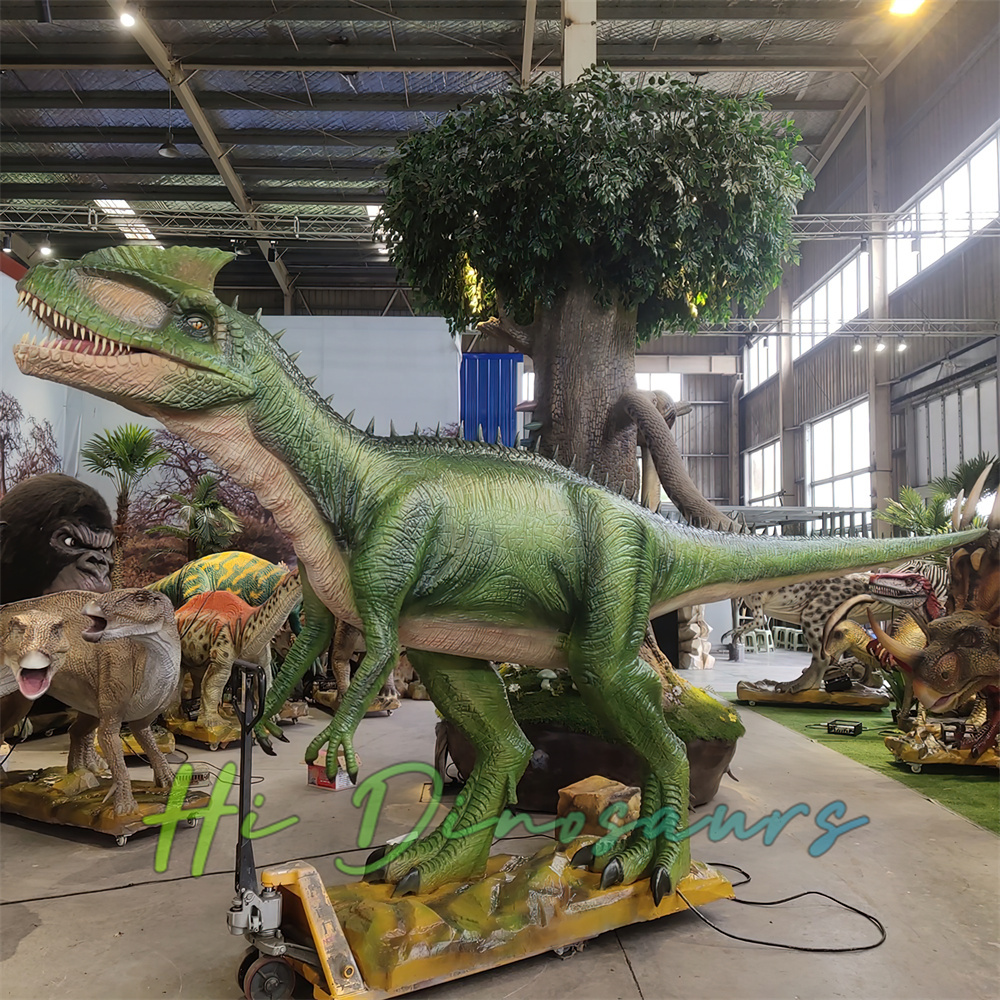 Dinosaur Park Artificial Animatronic Saurophaganax Statue For Sale | Hi Dinosaurs