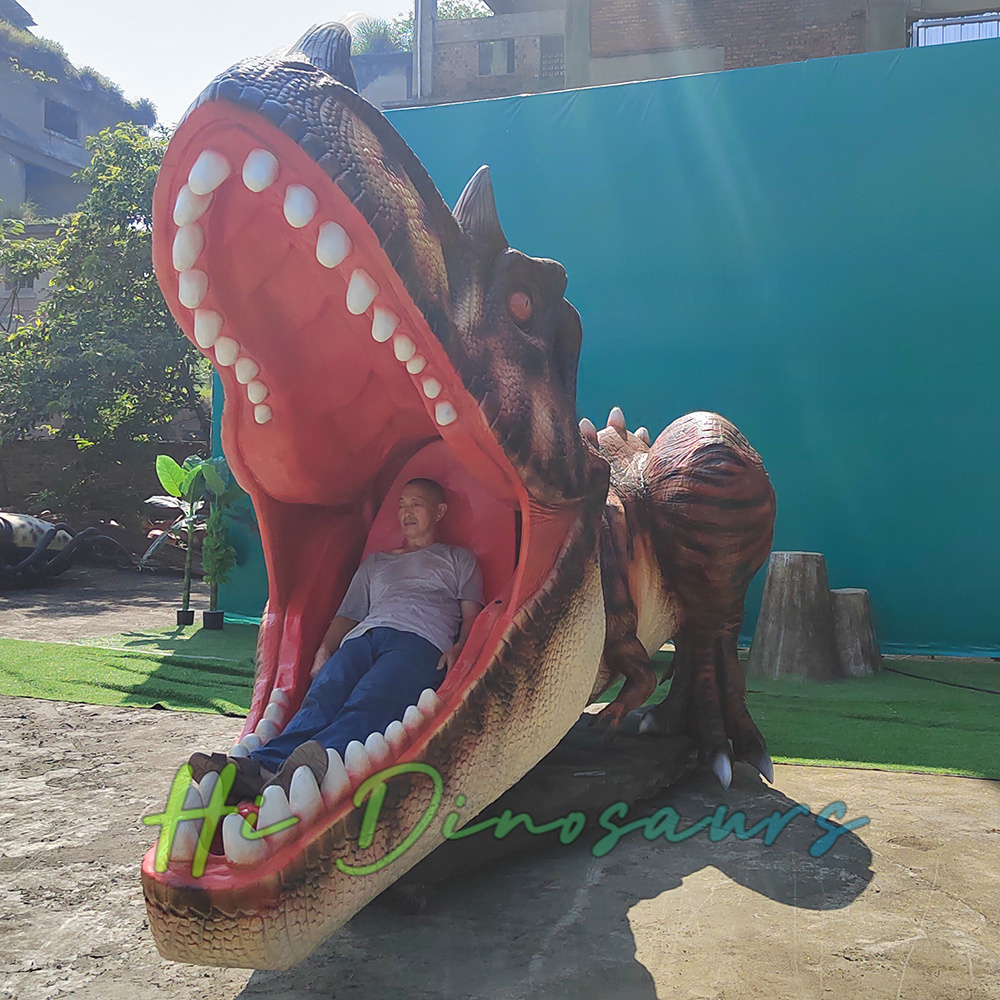 Funny Animatronic Tyrannosaurus Rex Flying Chair | Hi Dinosaurs