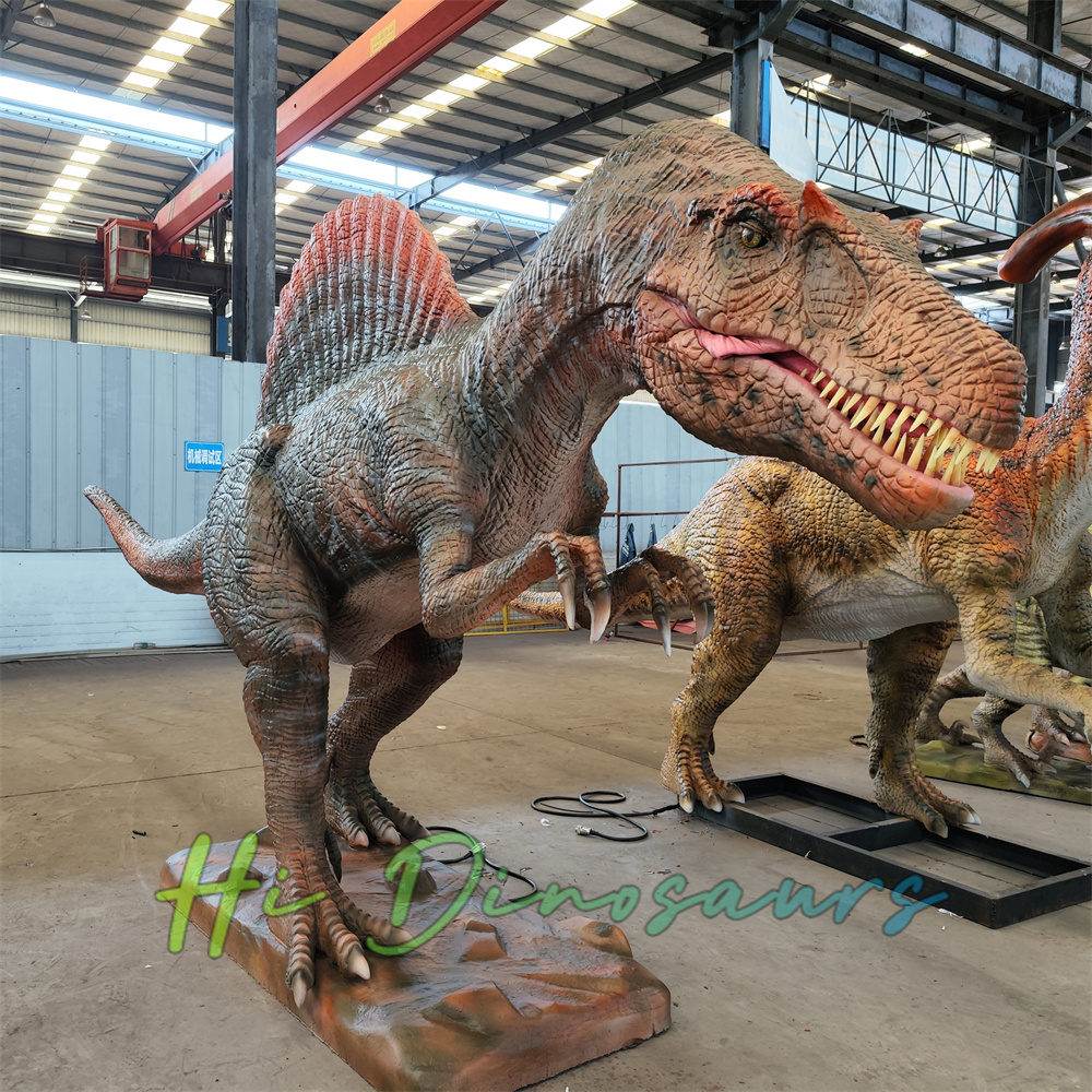 Lifelike Animatronic Roaring Spinosaurus Dino Statue | Hi Dinosaurs