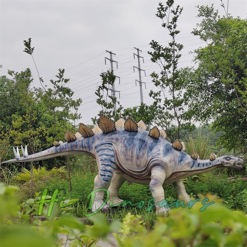 Full-Scale Fiberglass Stegosaurus Model for Playgrounds | Hi Dinosaurs