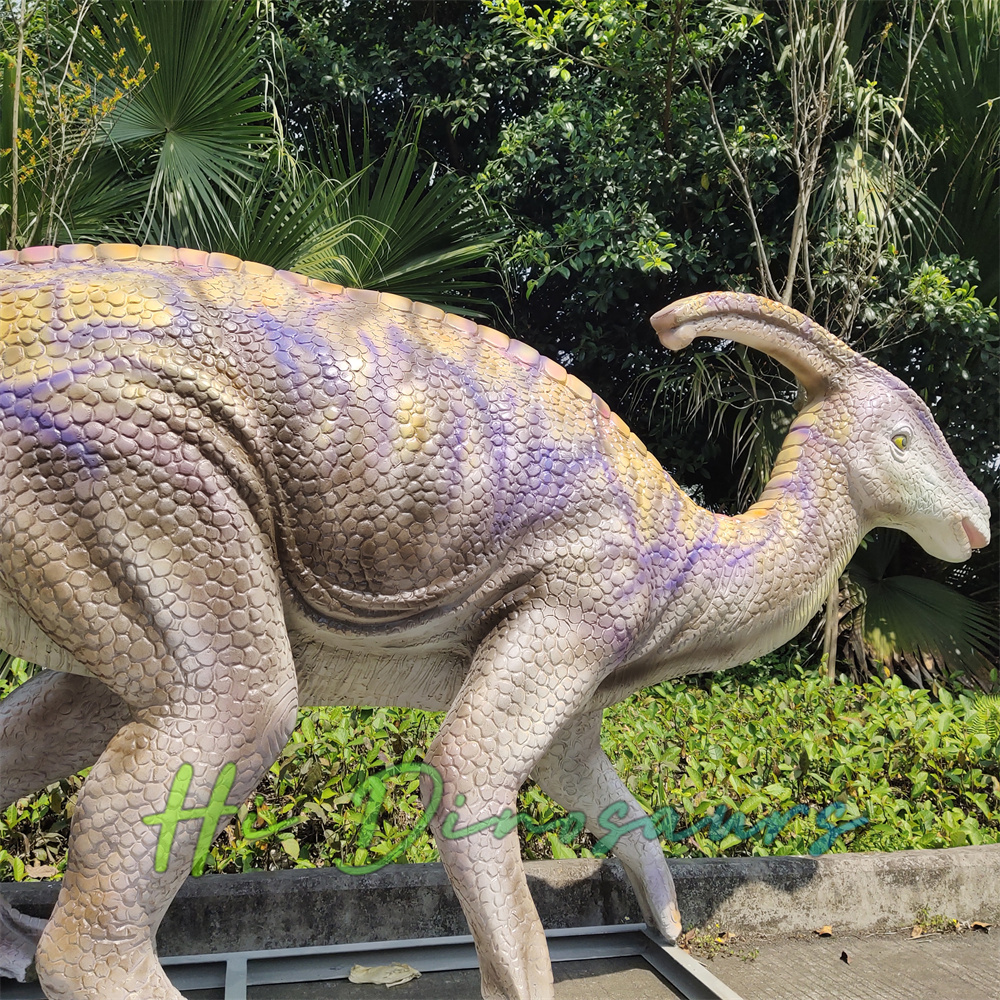 Large Lifelike Fiberglass Parasaurolophus Dinosaur Statue for Gardens ...