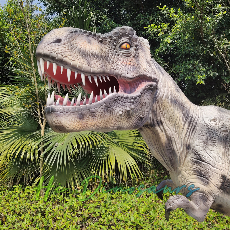 Snow-Proof Life-Size Fiberglass T-Rex Dinosaur Statue | Hi Dinosaurs