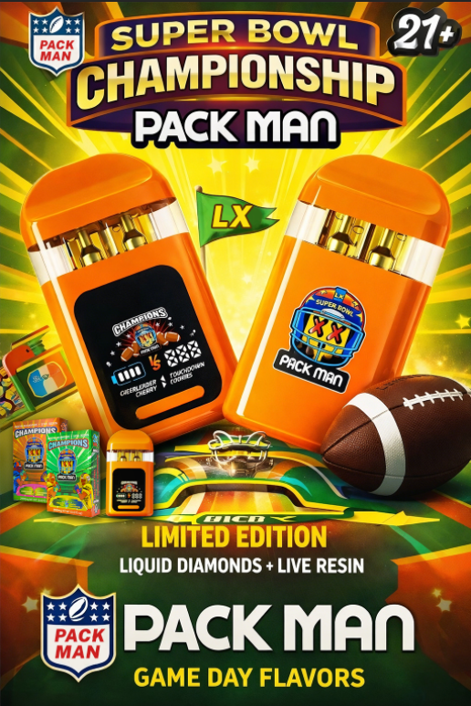 Packman Super Bowl Edition Celebrating Flavor and Sportsmanship