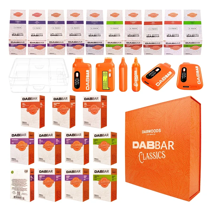 Dabwoods Dabbar Classic 2ml Disposable Dab Bar Vape USA STOCK LED ...