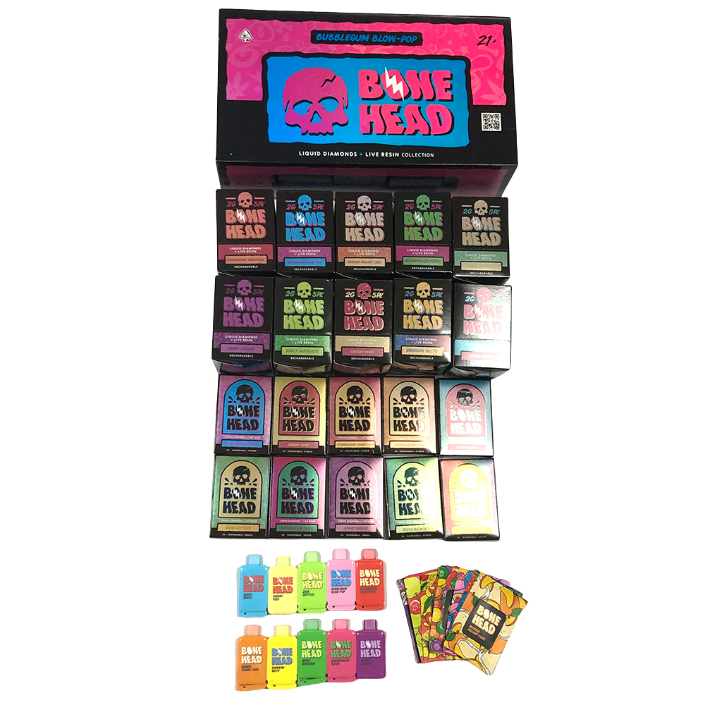 Bone Head 2ml Disposable Vape Pen 10 Flavors USA STOCK Rechargeable 2 ...