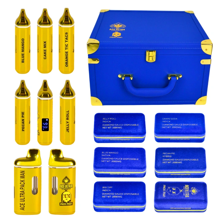 New Ace x Packman V2 2ml Disposable Vape Pen Luxury Gold Pen with ...