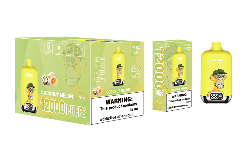 Elf Box Digital 12000 Puffs Disposable Vape with Smart Screen