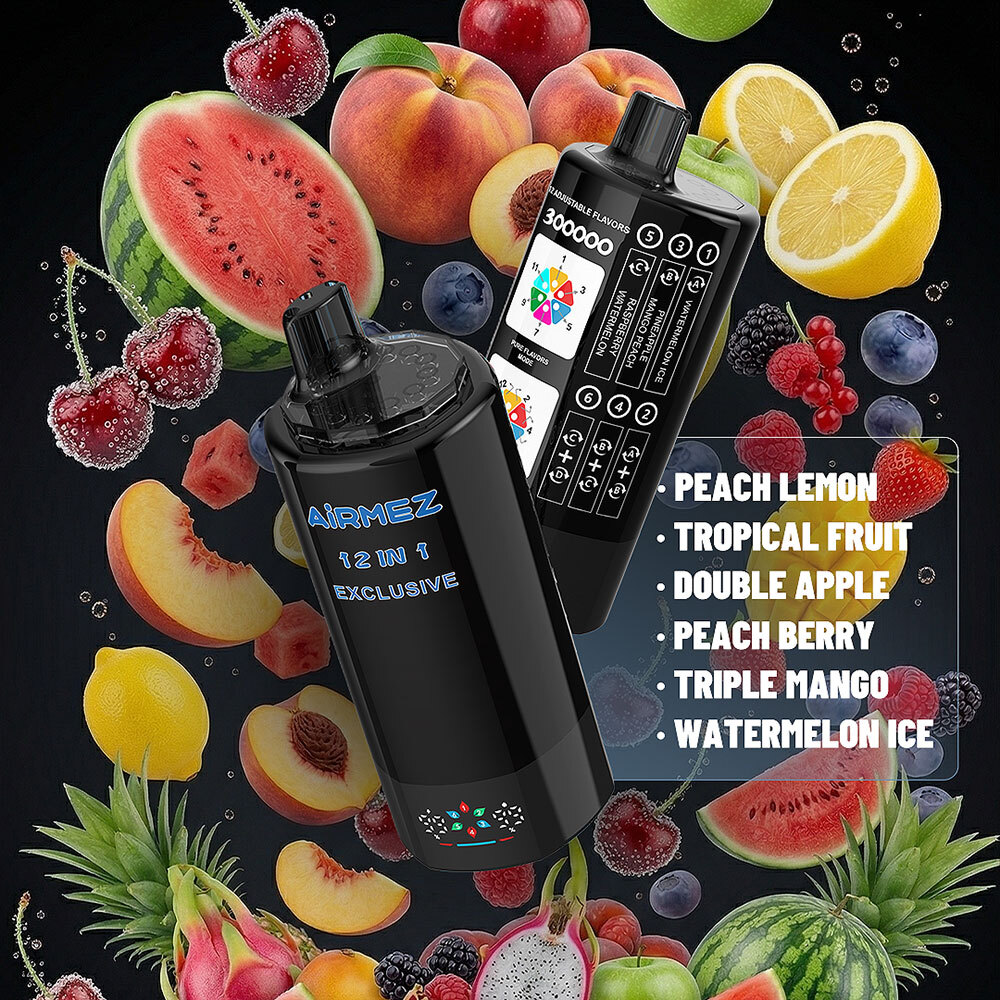 Airmez Exclusive 300000 Puffs 12 In 1 Disposable Vape