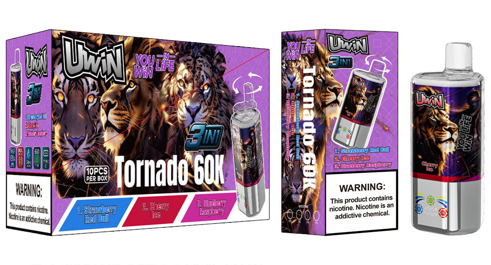 Uwin Tornado Triple 60000 Puffs 3 In 1 Disposable Vape