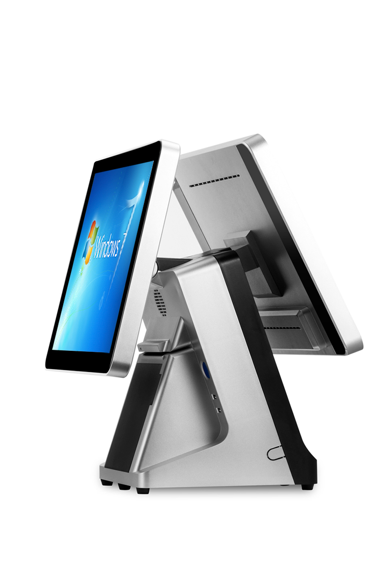 Dual Screen 15inch Windows 10 Touch Screen POS System Cash Register
