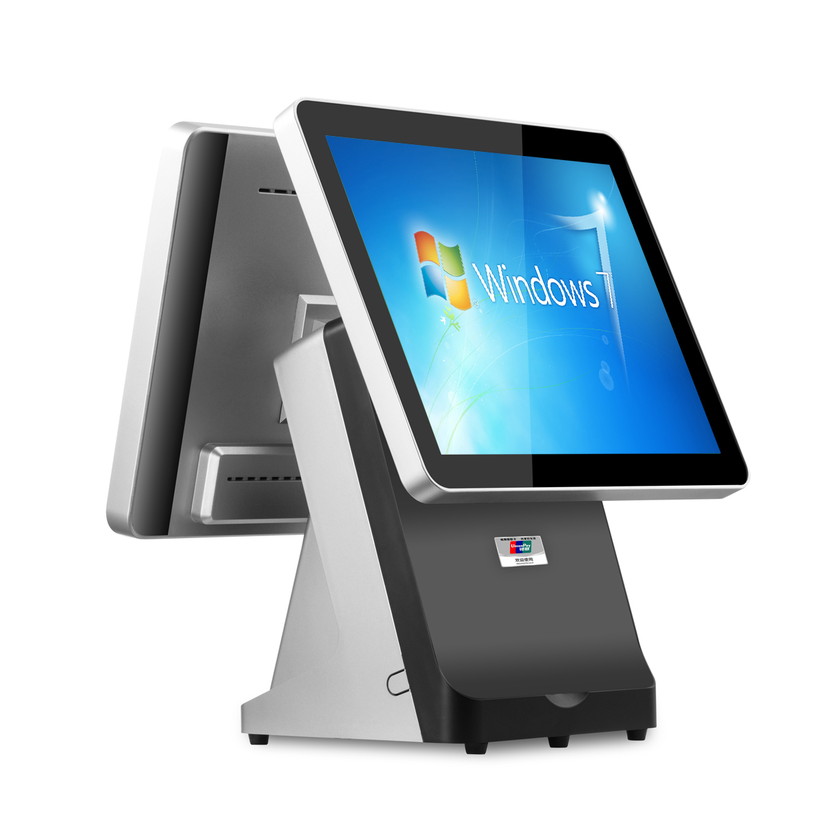 Dual Screen 15inch Windows 10 Touch Screen POS System Cash Register