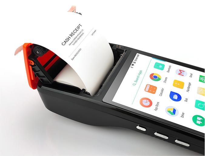 Handheld Android POS terminal with printer optional NFC