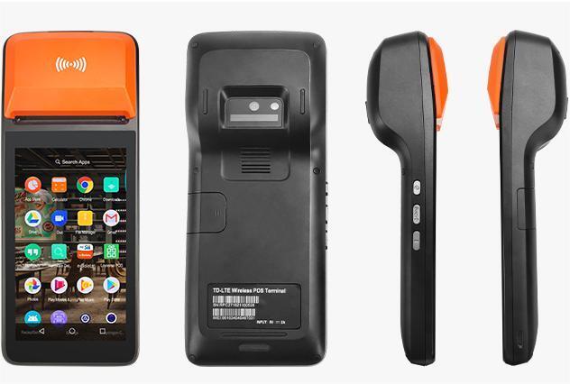 Handheld Android POS terminal with printer optional NFC