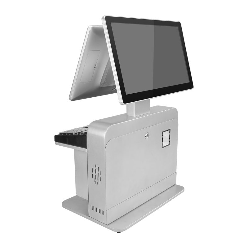 High Speed Built-In 58 MM Thermal Printer 15.6 Inch Dual Screen POS ...