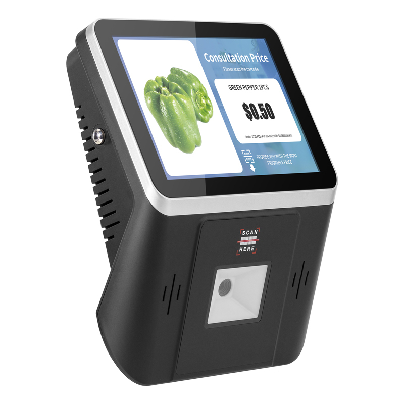 Windows10 self-service pos terminal hardware QR scan price checker