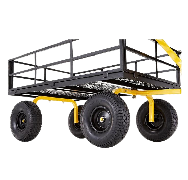 Garden Wagon Cart TC1840C,Heavy Duty Steel Utility Yard Dump Lawn ...