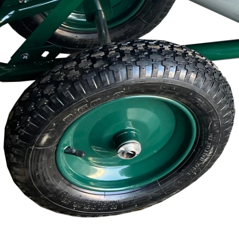 Wheel Barrow WB6203U, 6 cu.ft 85L Galvanized Steel Tray, With 3.50-8 ...