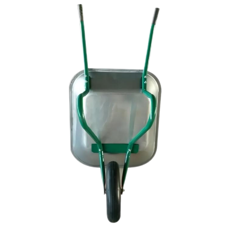 Wheel Barrow WB6204, 5 cu.ft 65L Galvanized Steel Tray, With 4.00-8 ...