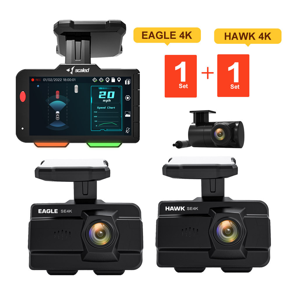 Bundle Sale: HAWK4K + EAGLE4K AI Dash Camera