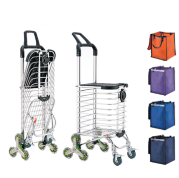 8 wheel shopping trolley for elderly