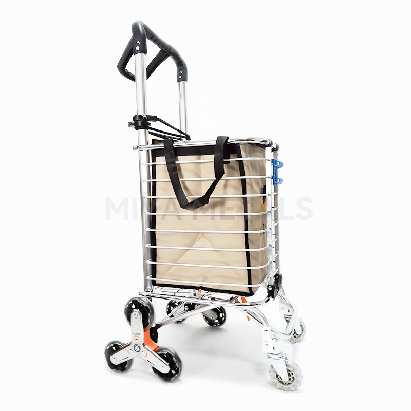 light weight climbing stairs 8 wheeled shopping trolley