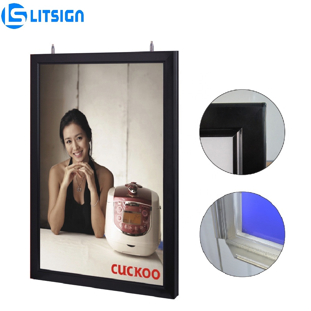 HKSIGN A3 LED Backlit Light snap Aluminum Frame Restaurant Fast Food Menu Board Price ...