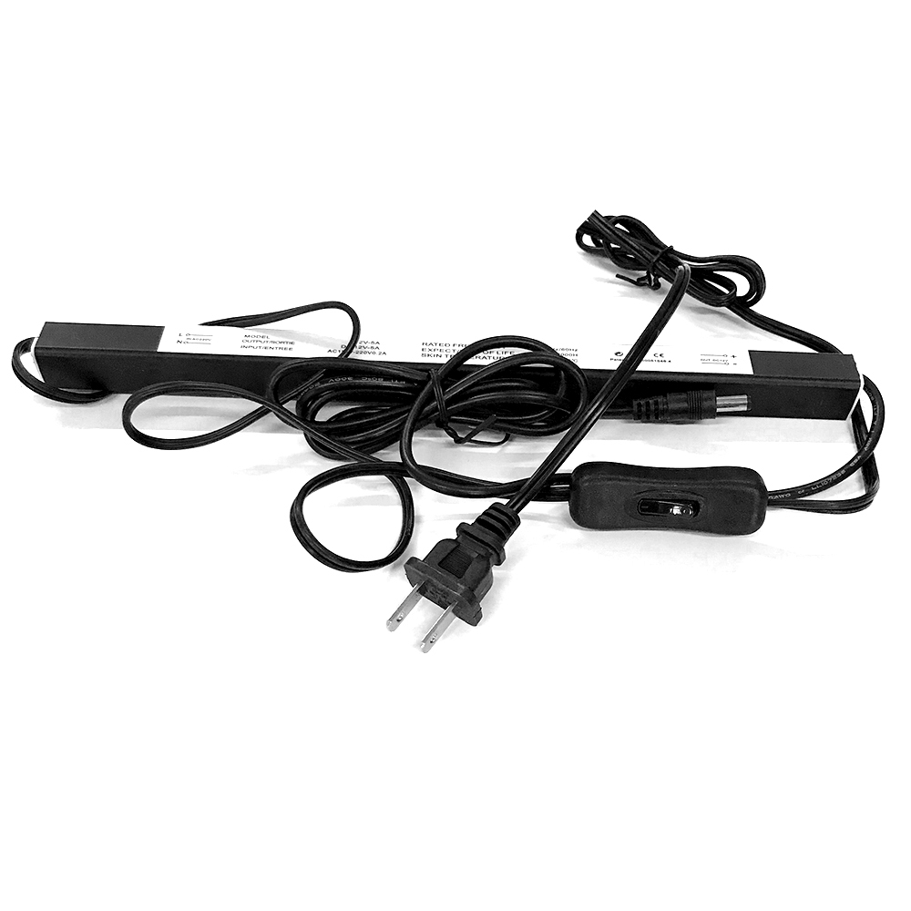 DC 12 Volt 5A Power Adapter for Led Light Box Sign Photo Poster Frame ...