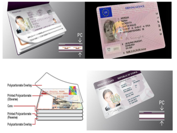 0.2mm PC Card Plastic Sheet Polycarbonate Base Sheet Anti-fake IC cards