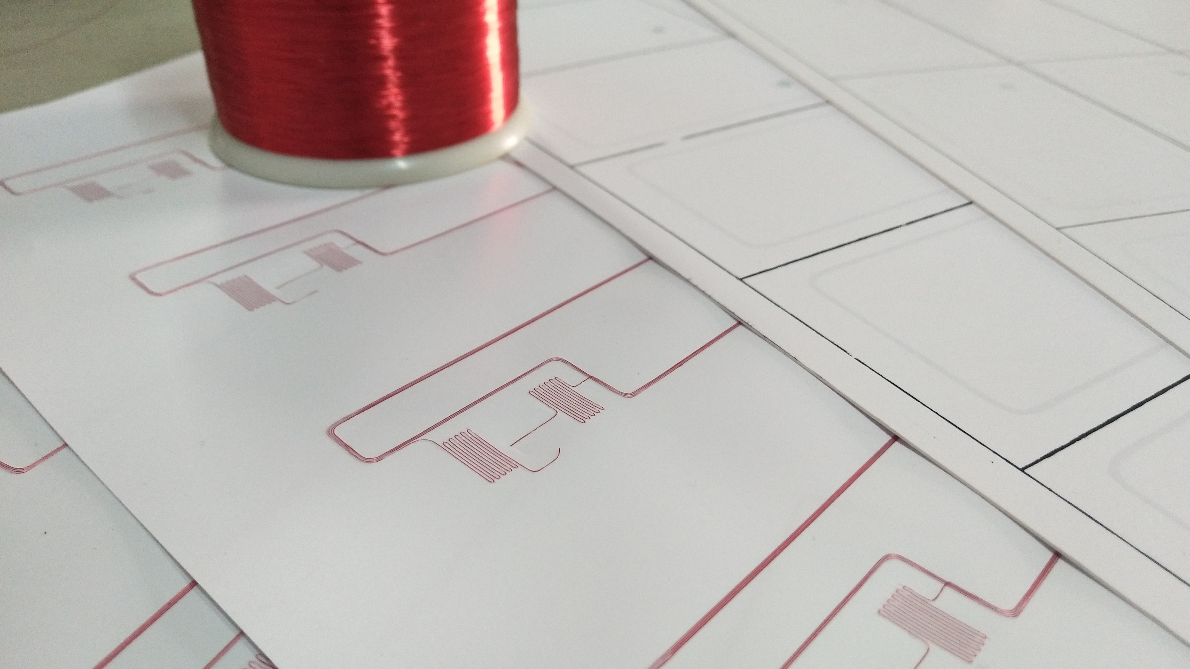 Mifare 1k Inlay sheet, Fudan IC core Material ,M1 Card Inlay sheet ...