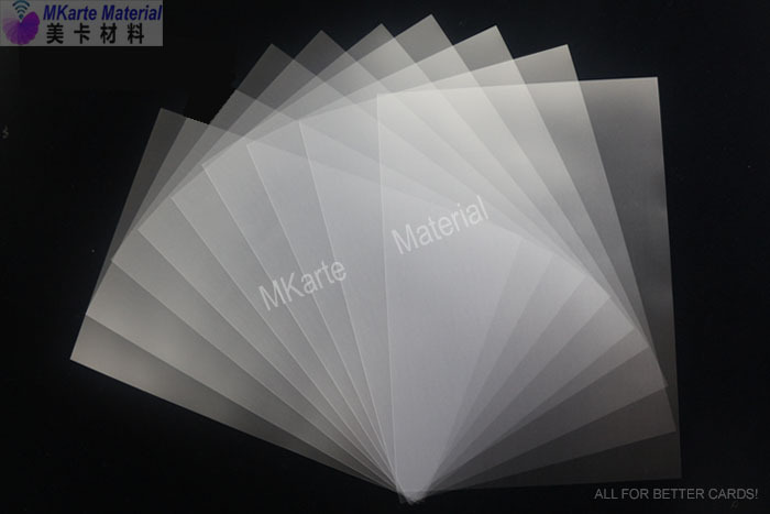 RPVC Card Overlay 0.08mm PVC Card Coated Overlay Plastic Card Materials