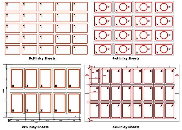 Recyled PVC Prelam Sheet, Proximity LF inlay, Contactless Card Inlay ...