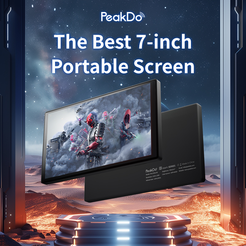 PeakDo Ultra-thin & Lightweight 7-inch Multi-function Portable Monitor ...