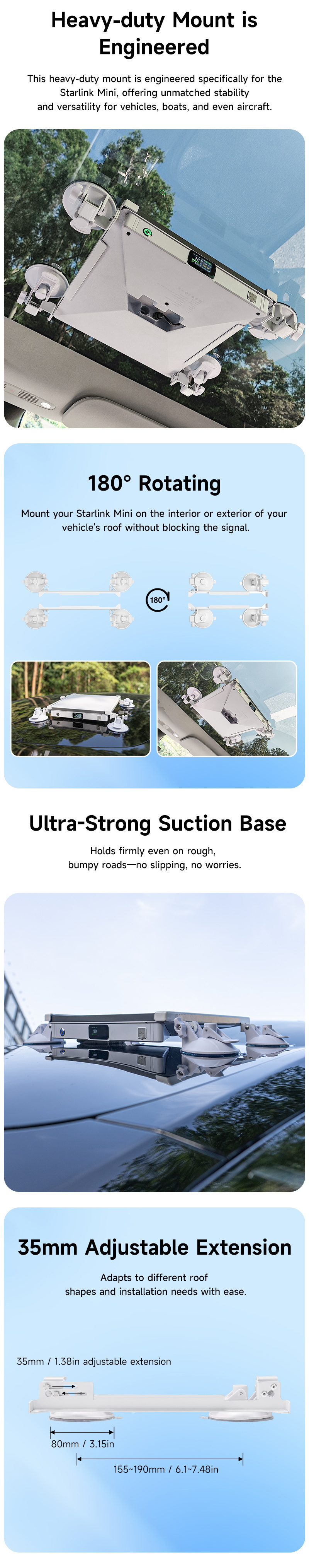 PeakDo LinkPower Power Bank and Mount for Starlink Mini