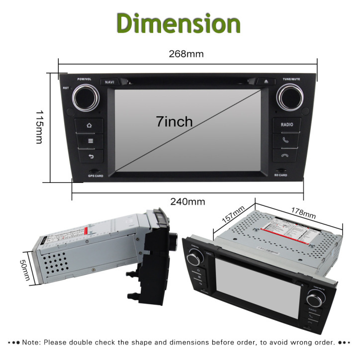 7" Android Autoradio Car Multimedia Stereo GPS Navigation DVD Radio ...