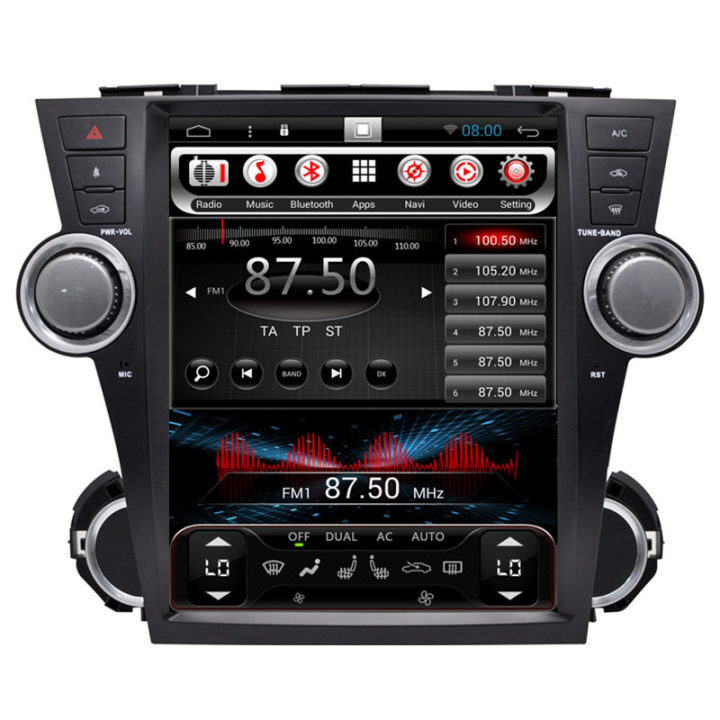 12.1" Tesla Vertical Screen Android Autoradio Car Stereo Audio Head ...