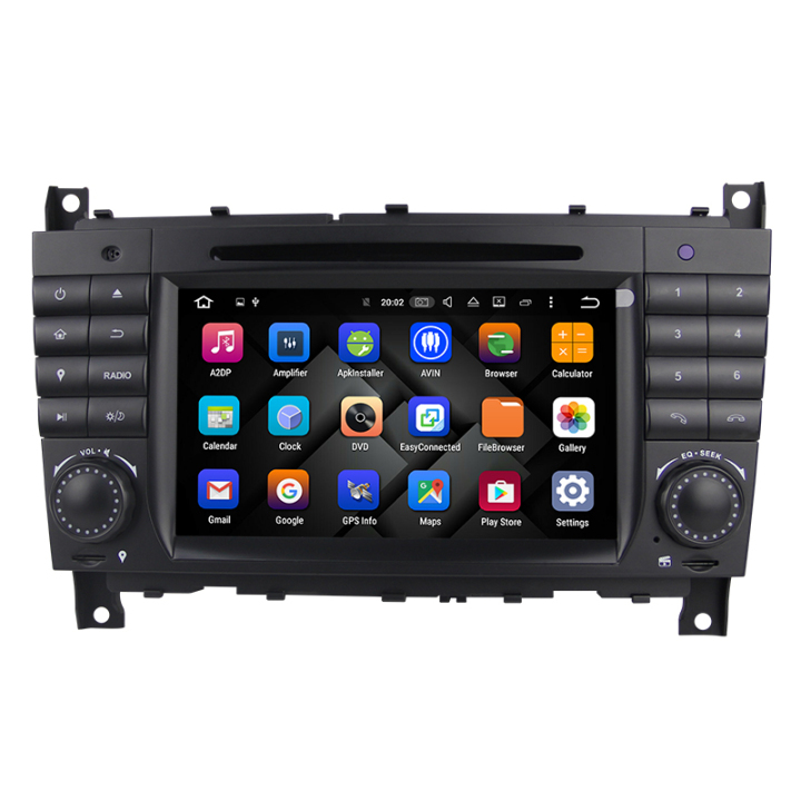7" Android Car Radio Audio Sat Nav Head Unit Mercedes Benz C CLK CLC ...