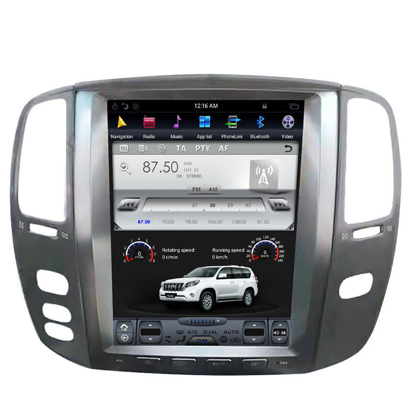 12.1" Tesla Style Android Car Multimedia Stereo Radio Audio DVD GPS ...