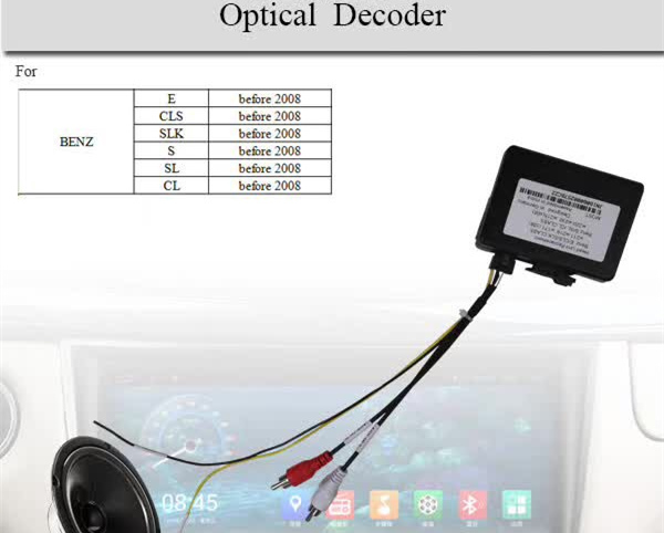 Optical Optic Fiber Box Most Decoder Canbus Interface Audio Sound for ...